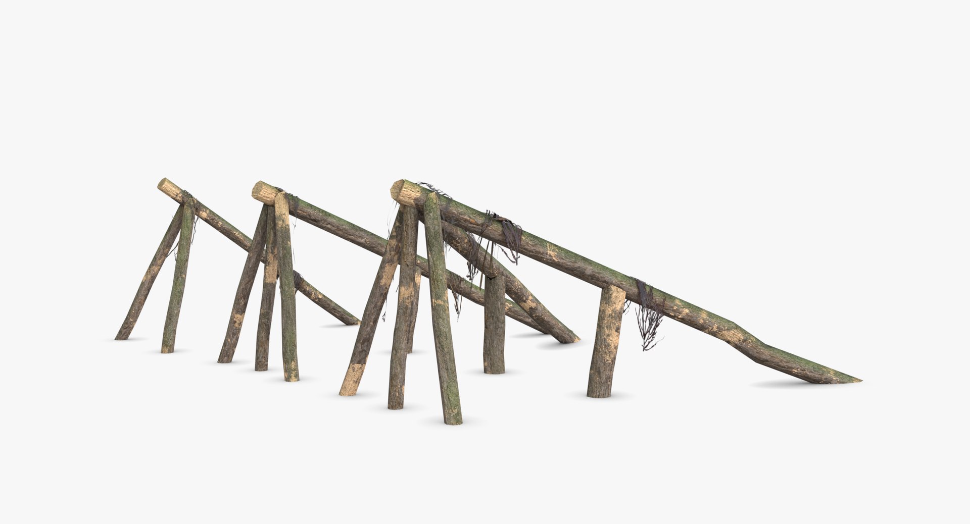 3D Logs Ramps Wwii German - TurboSquid 1421115
