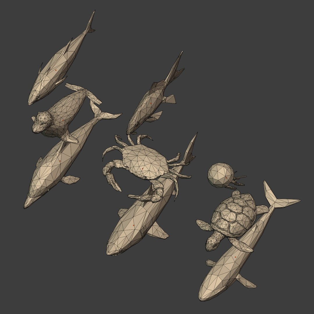 3D Sea Animals - TurboSquid 2219015