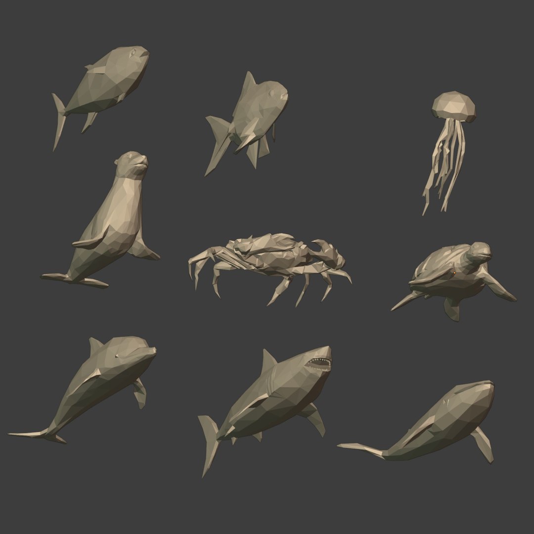 3D Sea Animals - TurboSquid 2219015