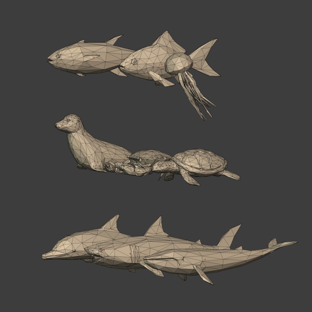 3D Sea Animals - TurboSquid 2219015