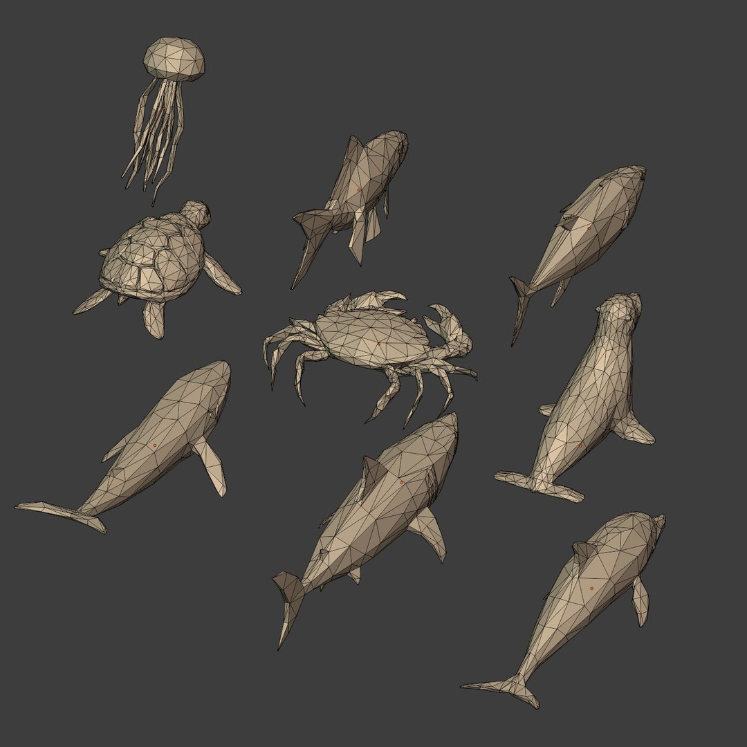 3D Sea Animals - TurboSquid 2219015