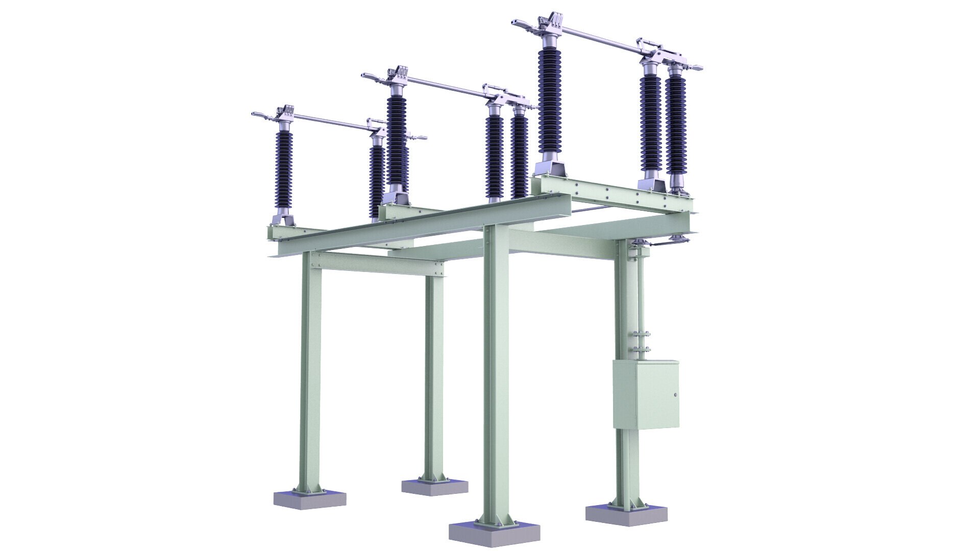 3D Substation ON OFF Disconnectors SET V27 V28 - TurboSquid 2399697