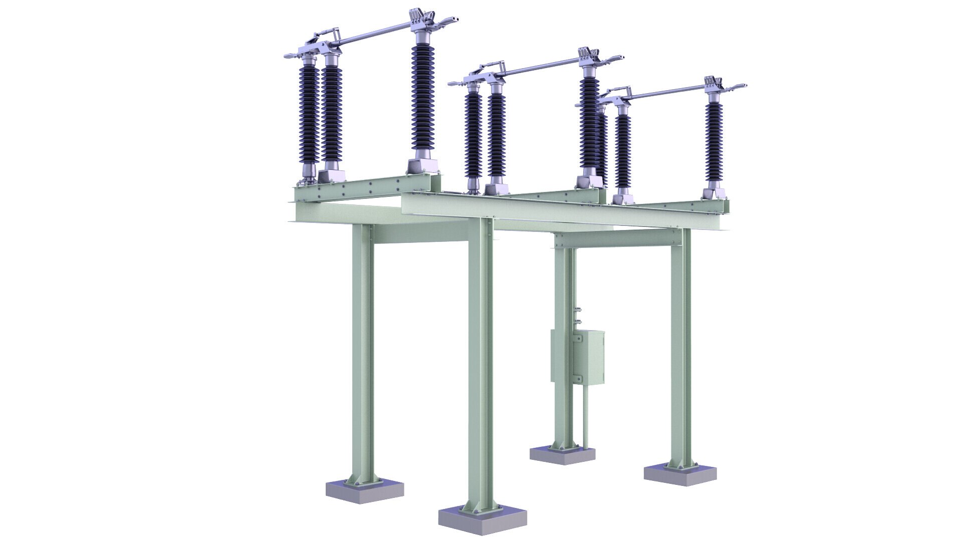 3D Substation ON OFF Disconnectors SET V27 V28 - TurboSquid 2399697