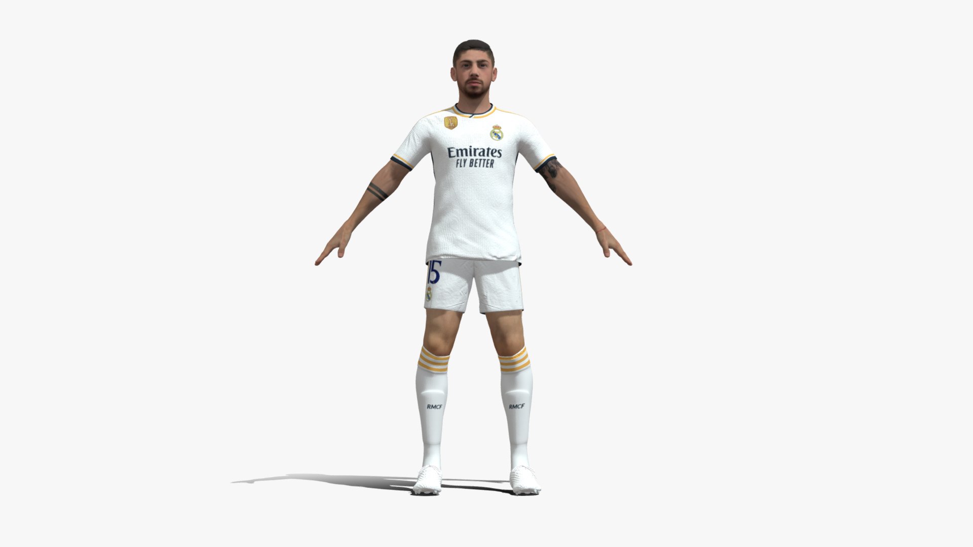 Real Madrid Squad 23 24 10 Players Model Turbosquid 2162092