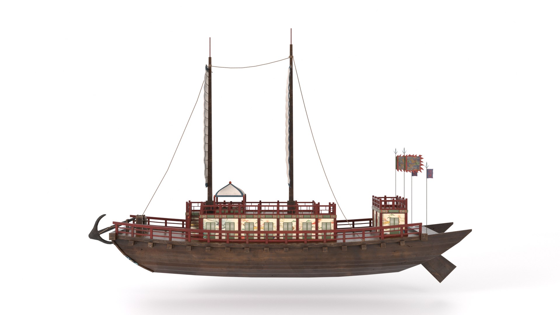 Korean Medieval Ship - Joseon PanOkSeon 3D Model - TurboSquid 2154116