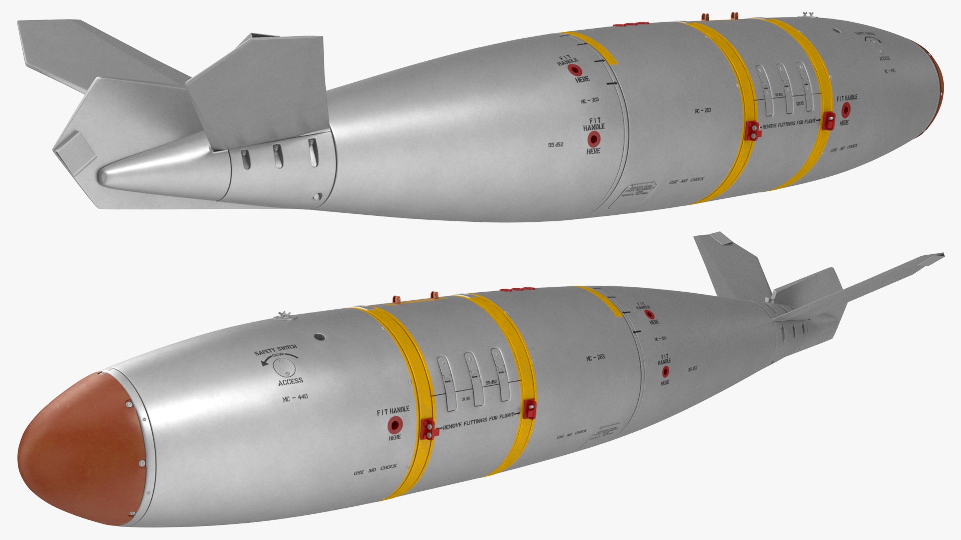 Mark 7 Thor Tactical Nuclear Bomb model - TurboSquid 2040286