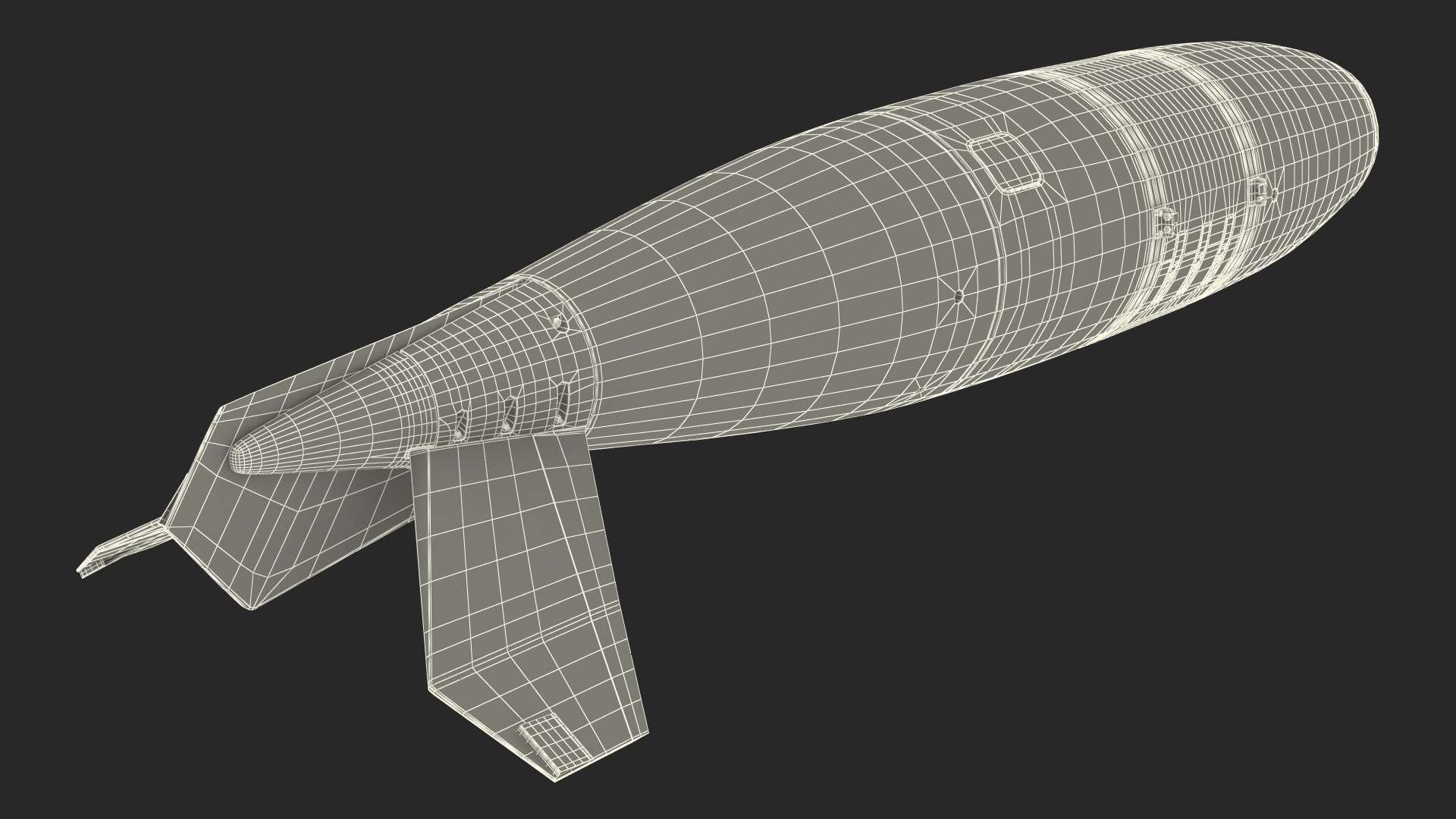 Mark 7 Thor Tactical Nuclear Bomb Model - TurboSquid 2040286
