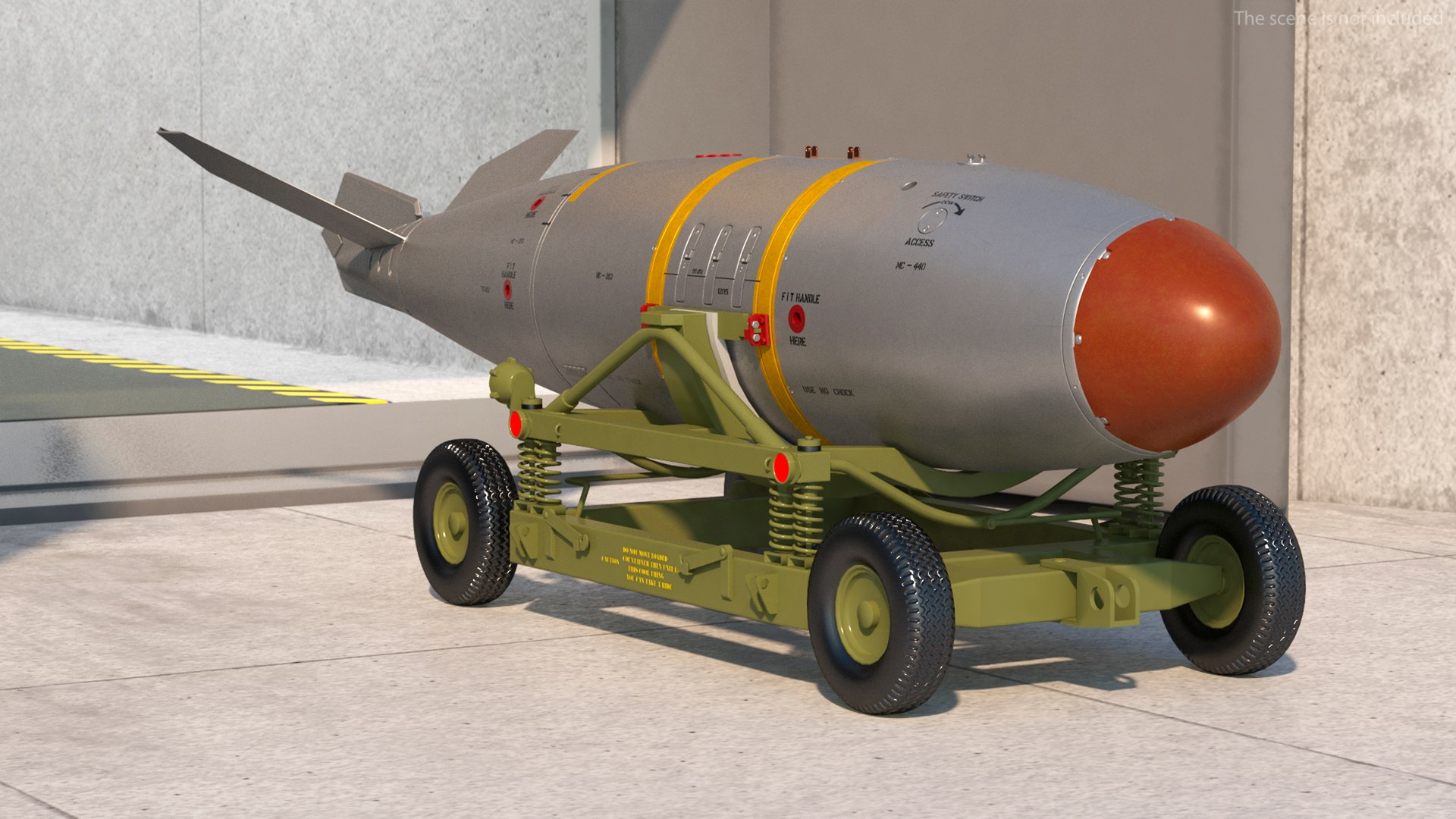 Mark 7 Thor Tactical Nuclear Bomb model - TurboSquid 2040286