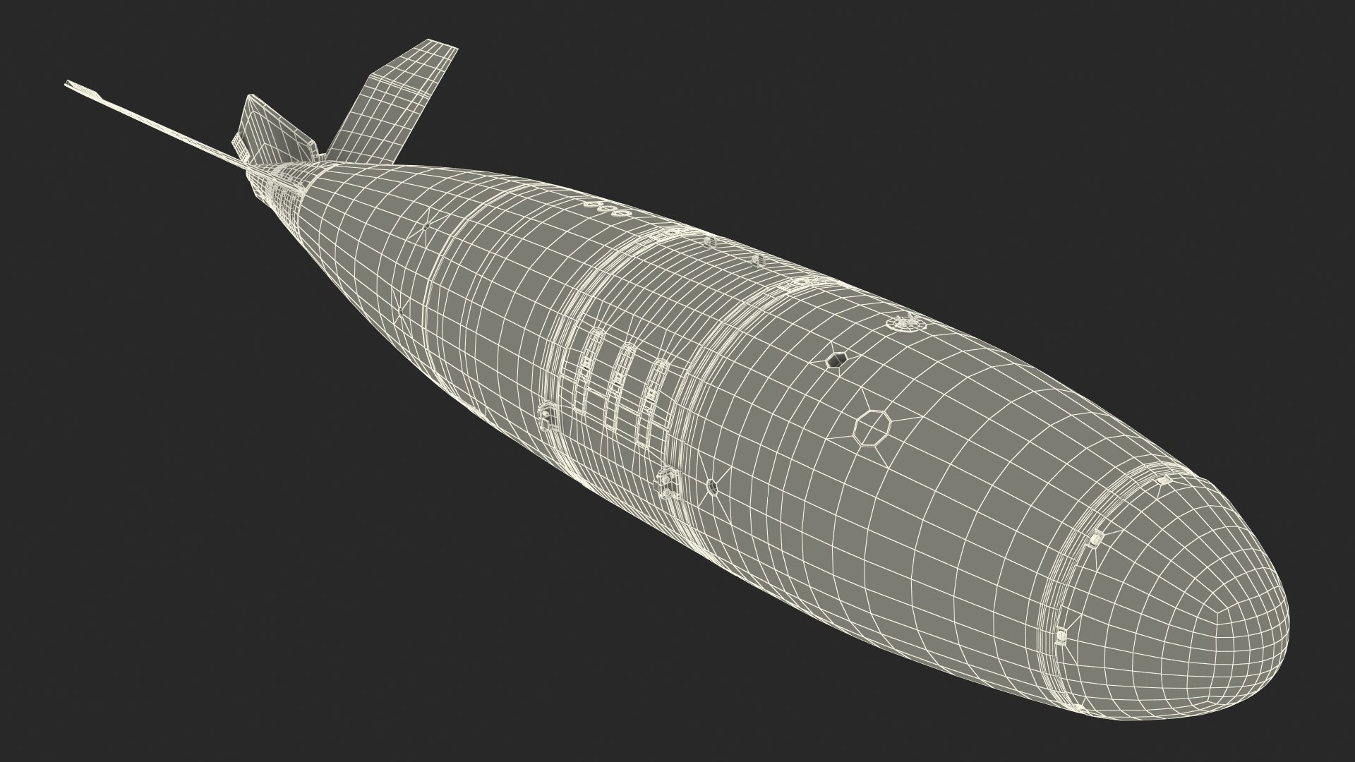 Mark 7 Thor Tactical Nuclear Bomb Model - TurboSquid 2040286