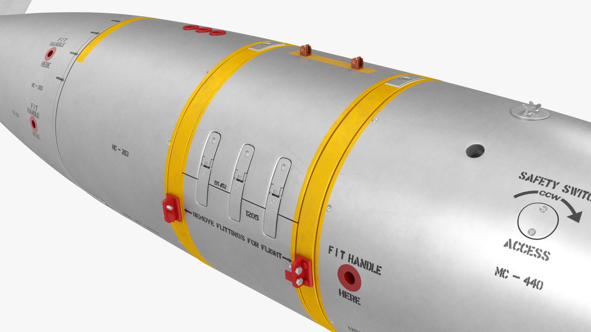 Mark 7 Thor Tactical Nuclear Bomb model - TurboSquid 2040286