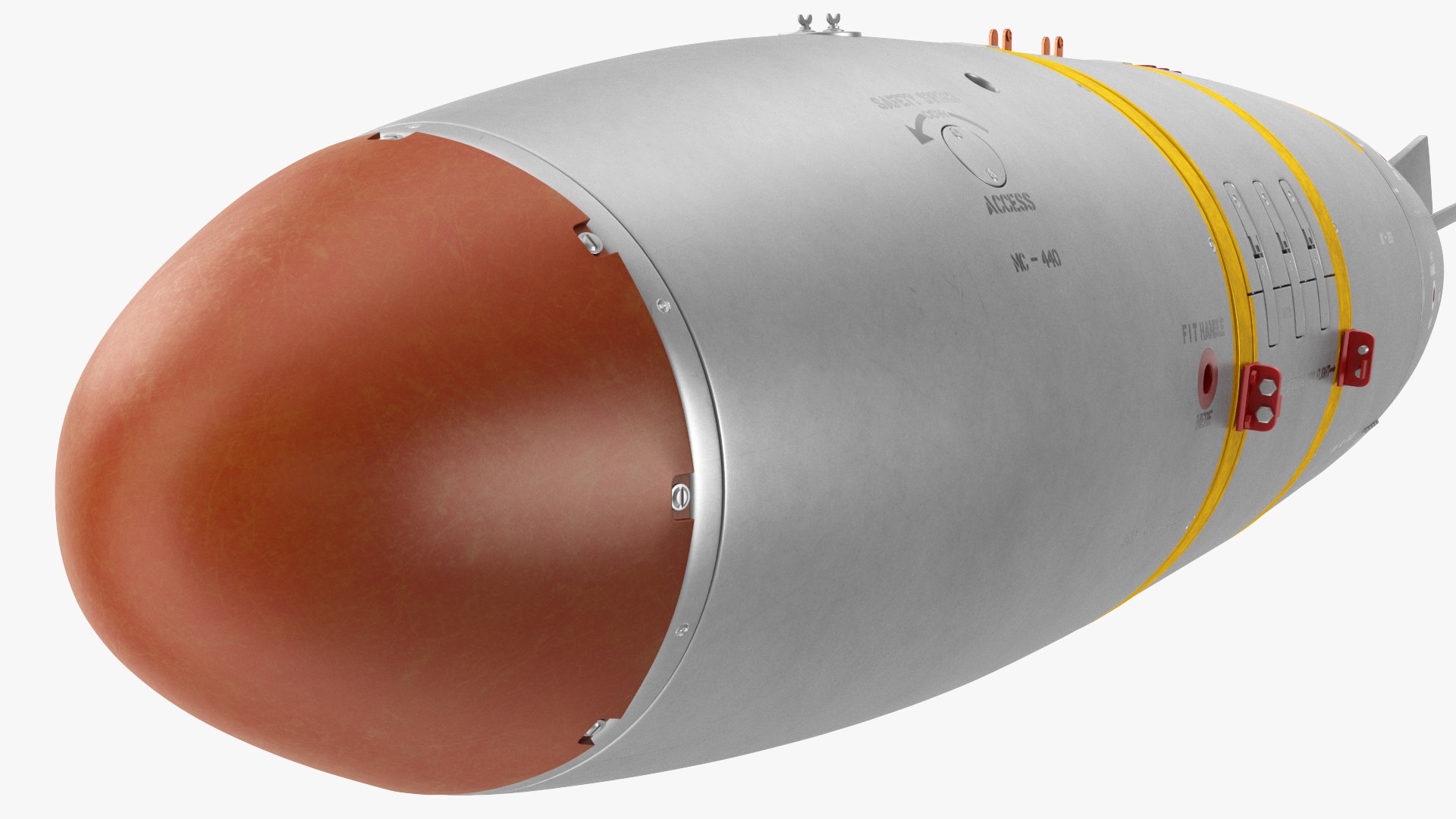 Mark 7 Thor Tactical Nuclear Bomb model - TurboSquid 2040286