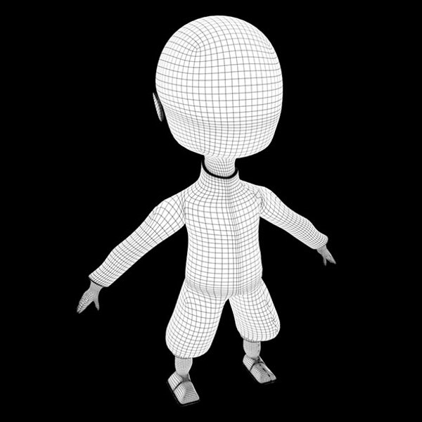 3D kid base mesh - TurboSquid 1469987