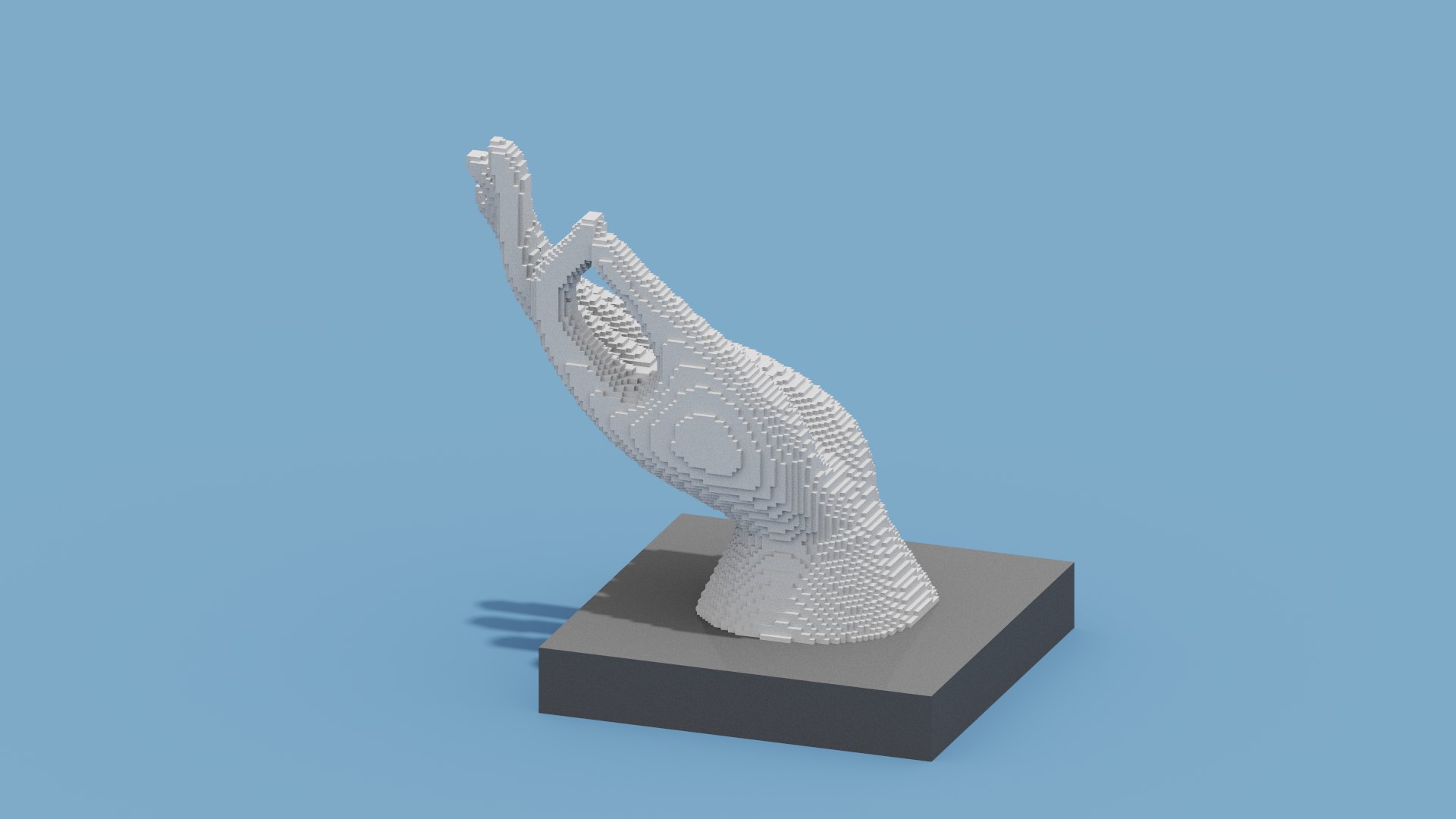 Voxel Hand Sculpture 3D Model - TurboSquid 2089718