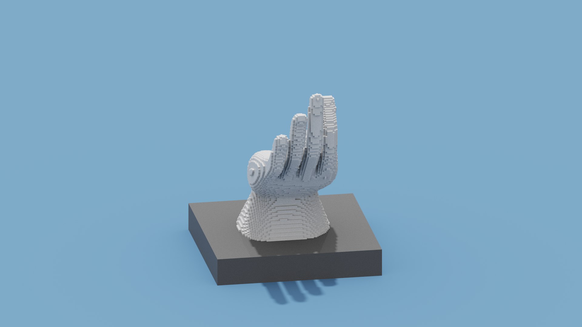 Voxel Hand Sculpture 3D Model - TurboSquid 2089718