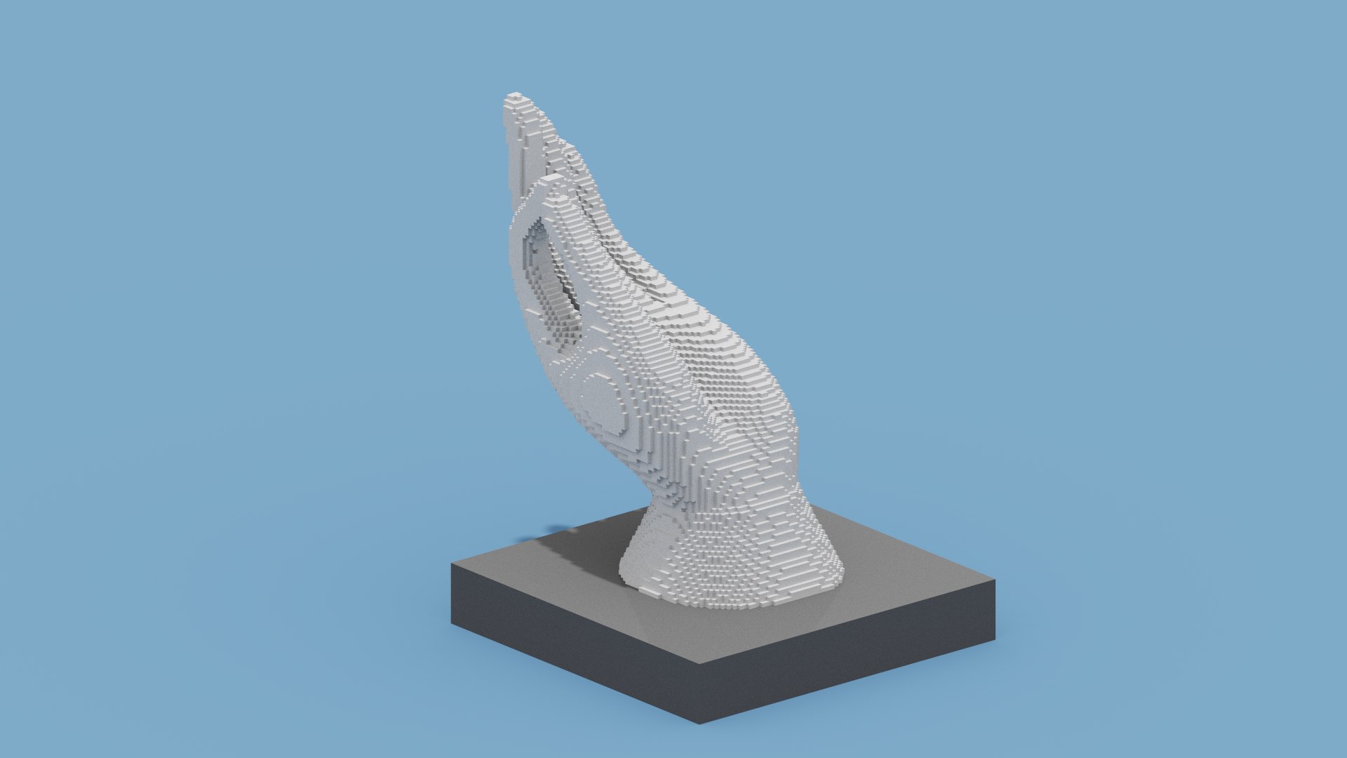 Voxel Hand Sculpture 3D Model - TurboSquid 2089718