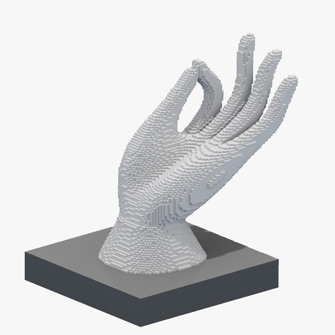 Voxel Hand Sculpture 3D model - TurboSquid 2089718