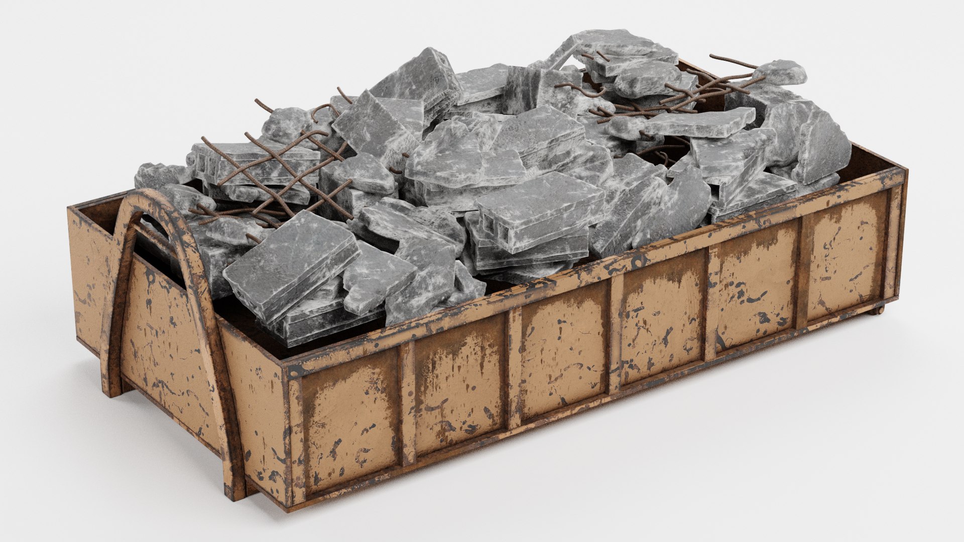 3D Skip Contains Used - TurboSquid 1592595