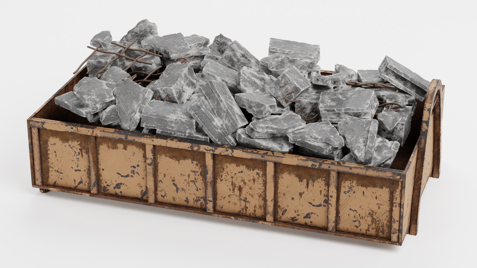 3D Skip Contains Used - TurboSquid 1592595