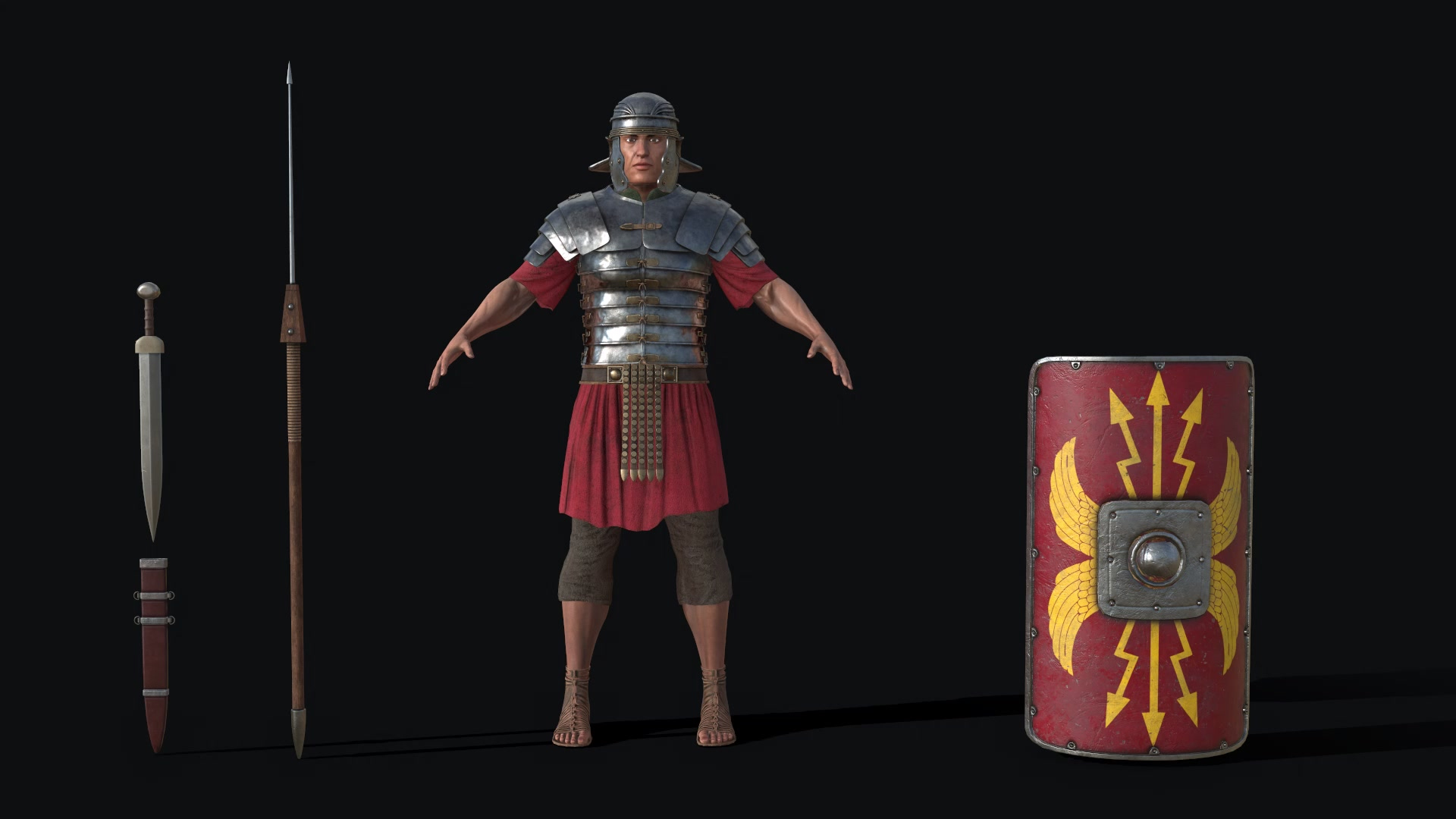 3D Model Legionary - TurboSquid 2001928