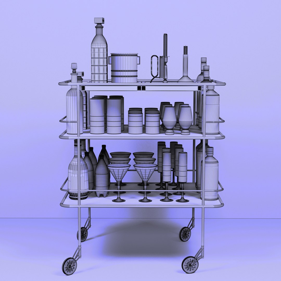 Bottle Alcohol Model - TurboSquid 1262445