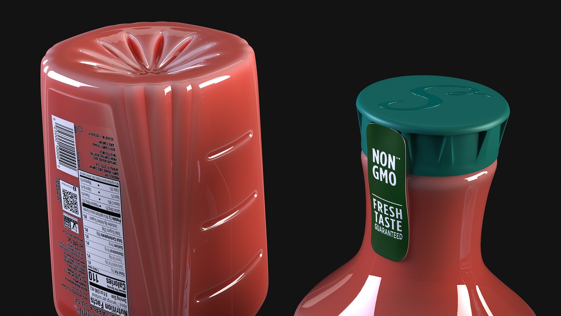 Fruit Juice Beverage Simply Apple 3D Model - TurboSquid 2040924