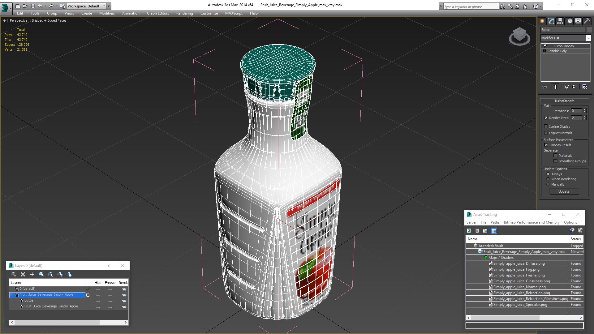 Fruit Juice Beverage Simply Apple 3D model - TurboSquid 2040924