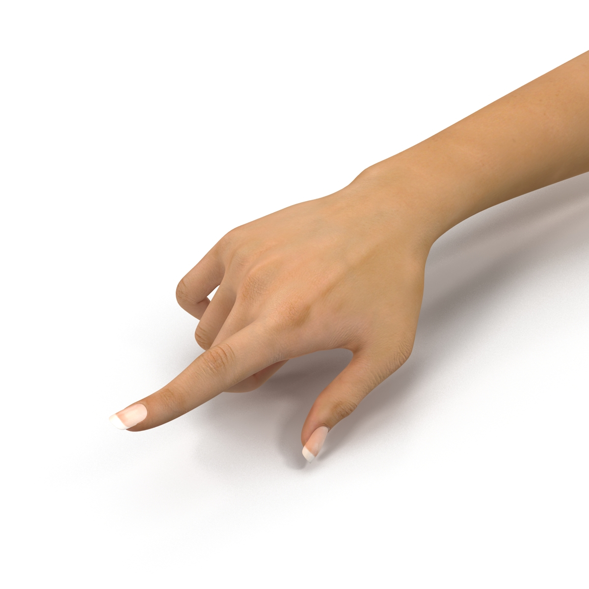 female hand rigged max