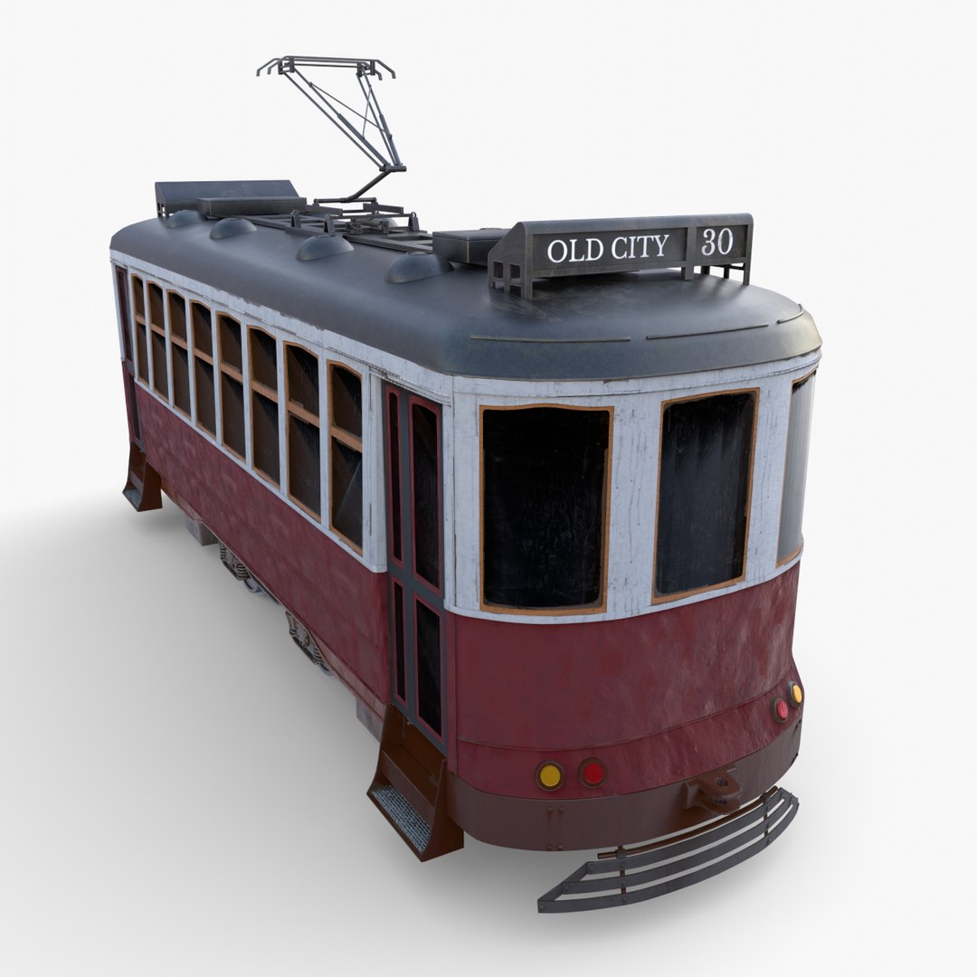 3D Historic Tram V5 Model - TurboSquid 2393113