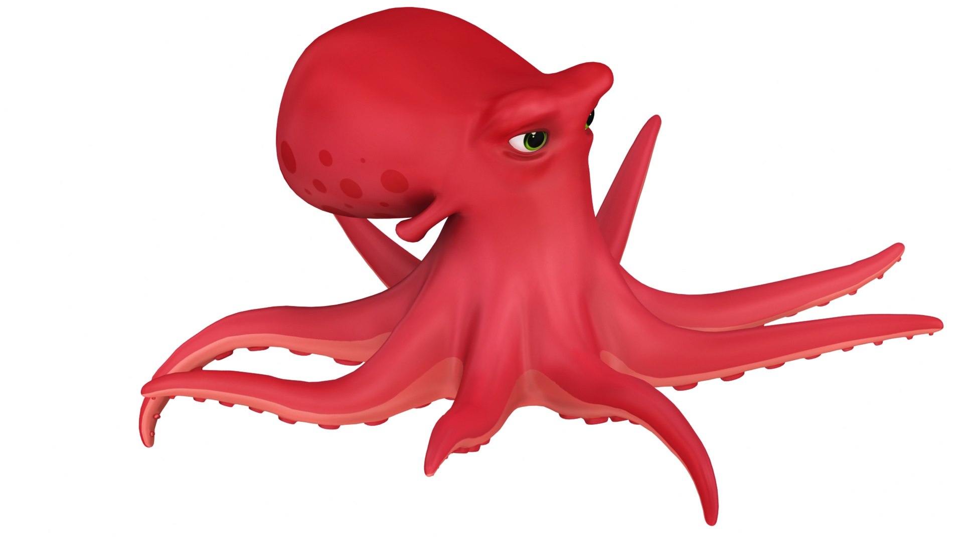 3D Realistic Octopus and Cartoon Octopus Colleciton model - TurboSquid ...