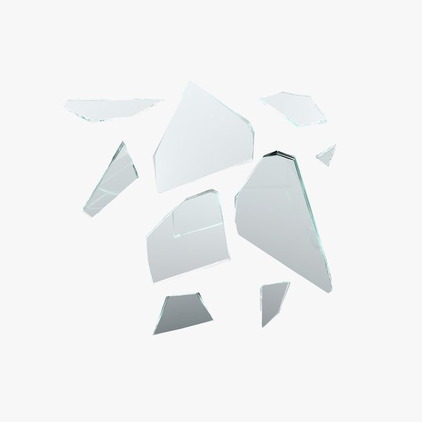 Broken glass heap model - TurboSquid 1448730