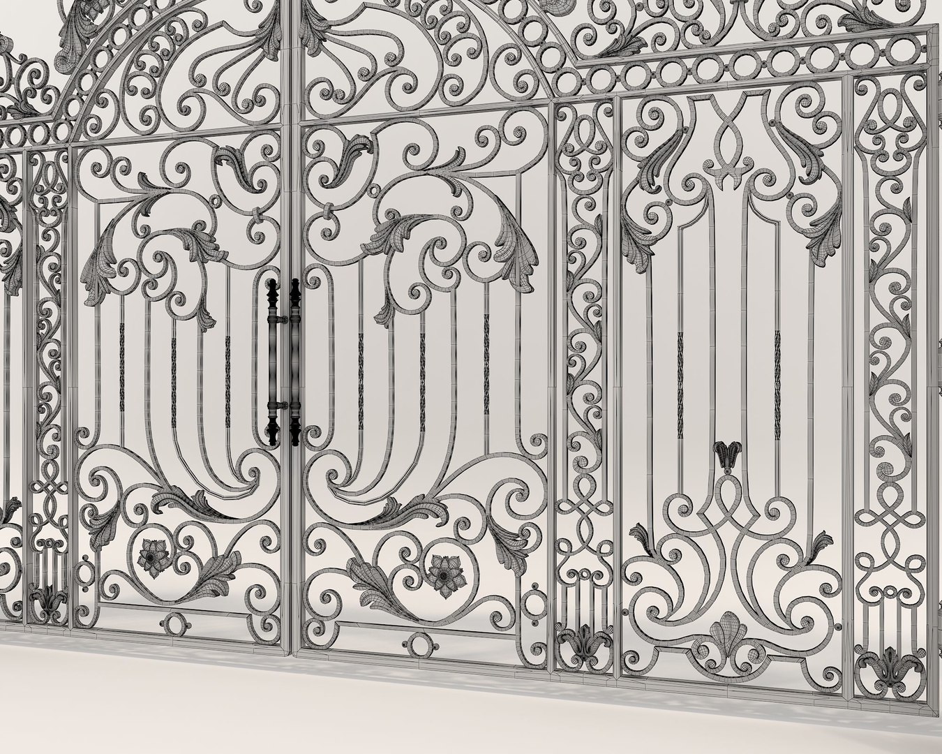 Classic European Style Mansion Gate 6 3D Model - TurboSquid 2273604