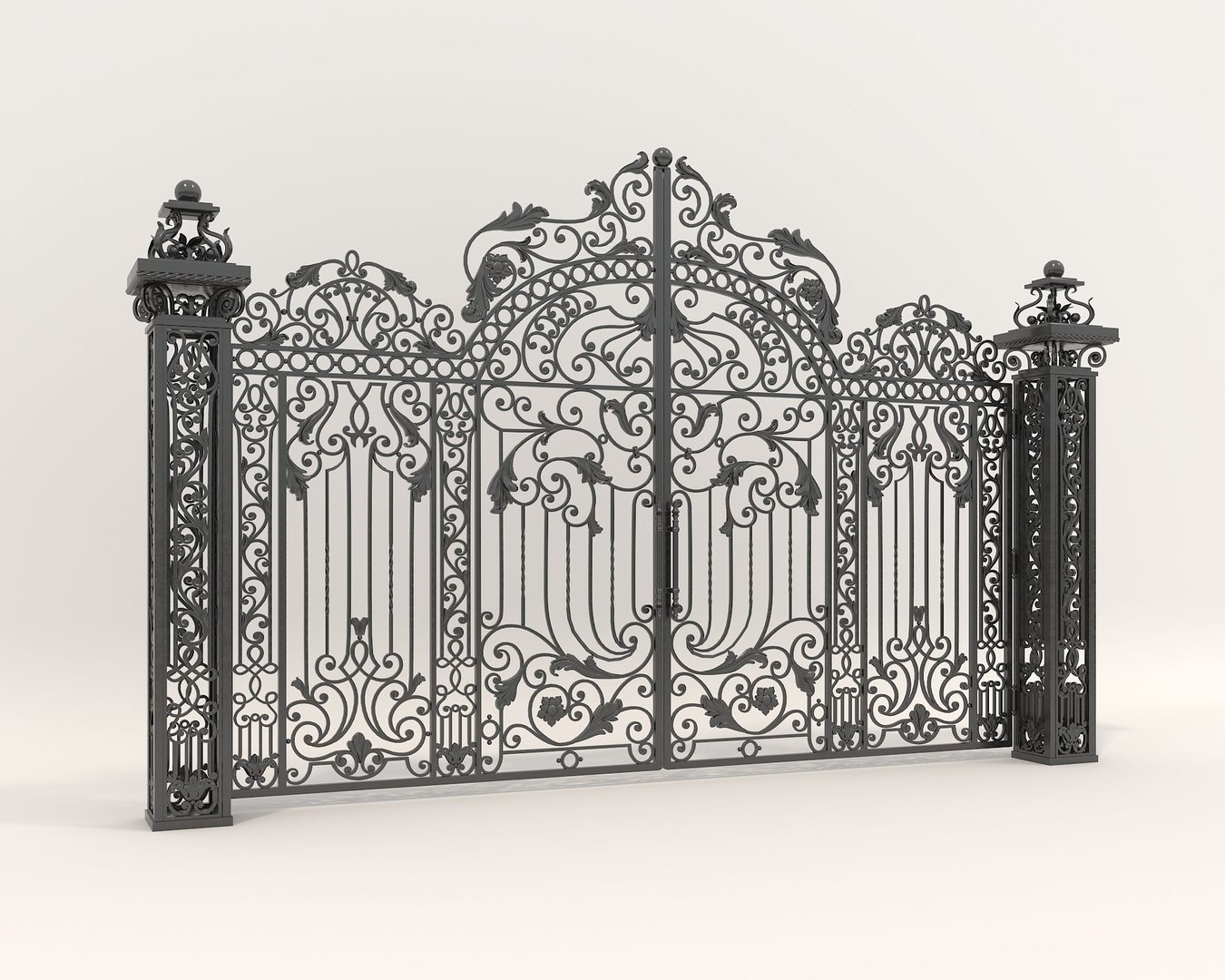 Classic European Style Mansion Gate 6 3D Model - TurboSquid 2273604