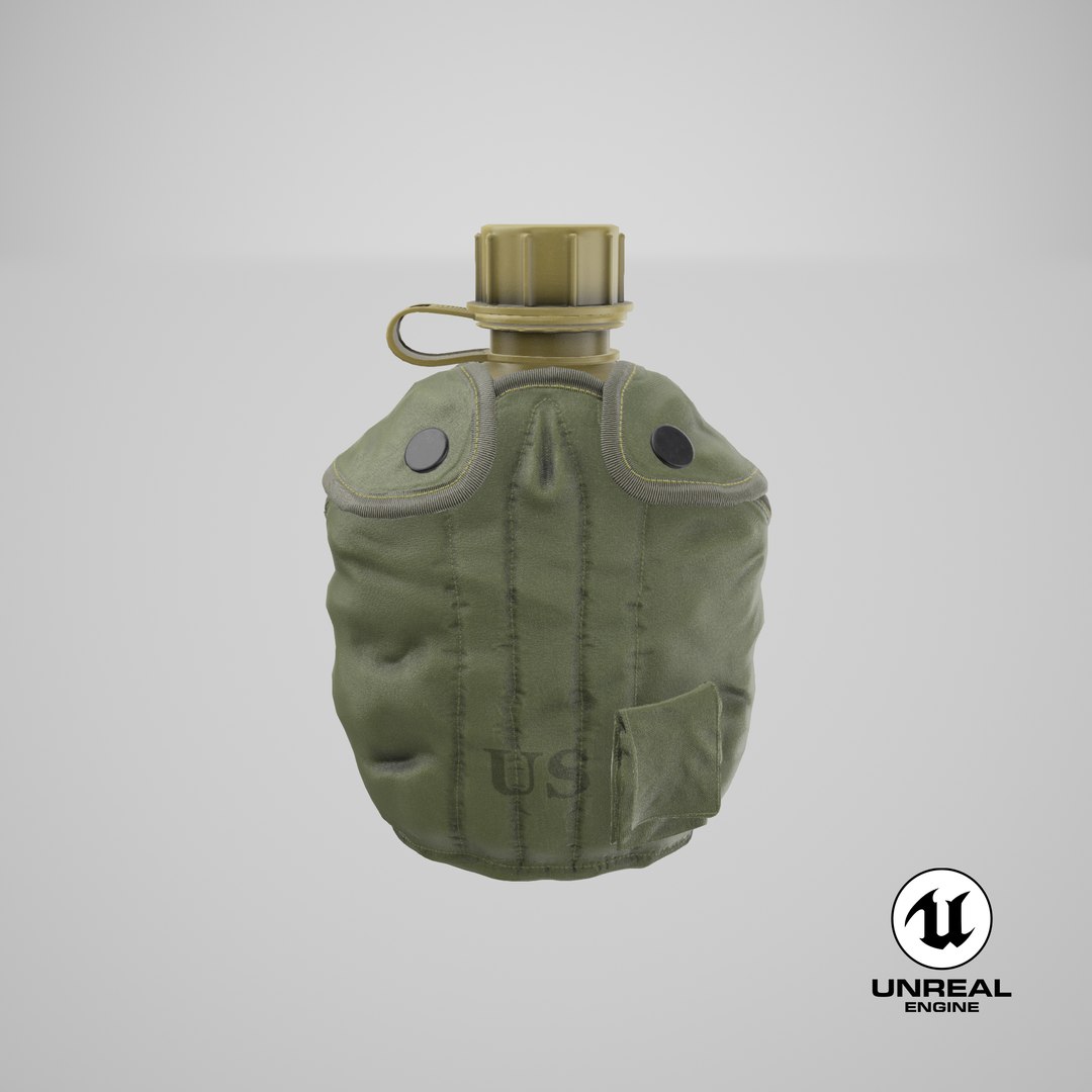 3D Model M1967-canteen-and-cover - TurboSquid 1160489
