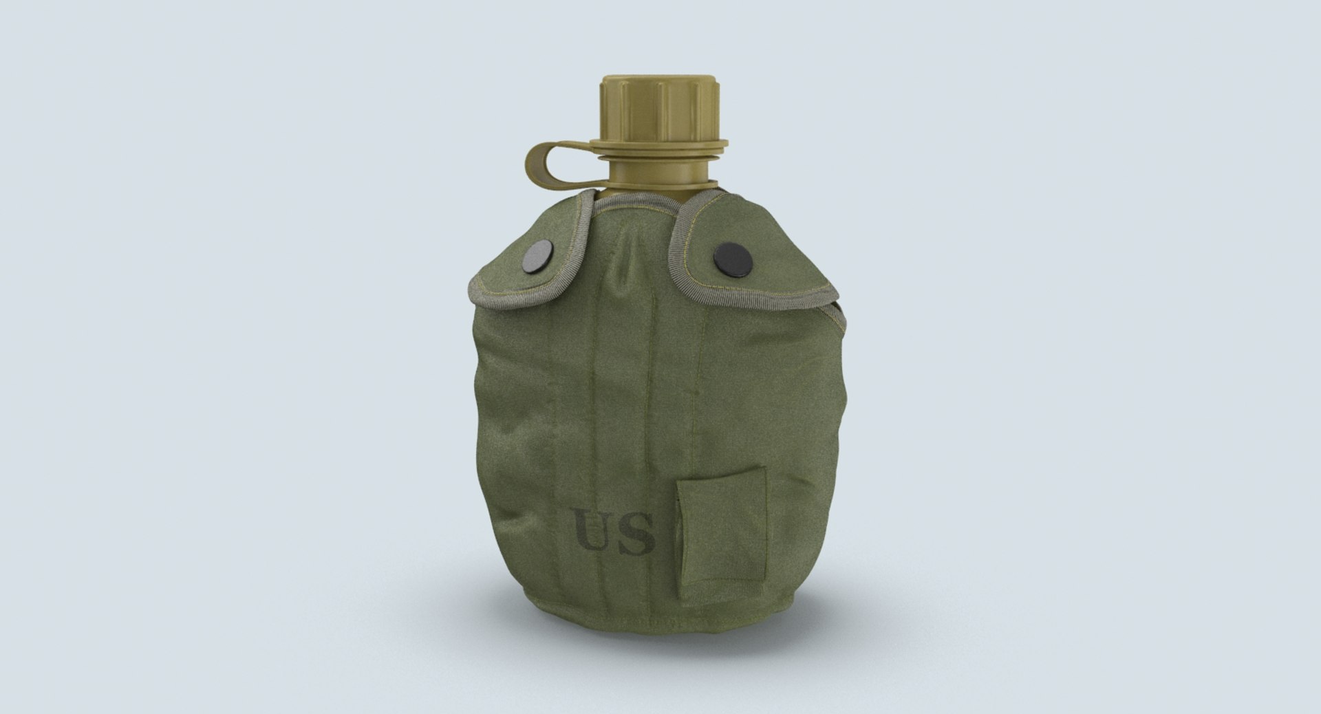 3D Model M1967-canteen-and-cover - TurboSquid 1160489