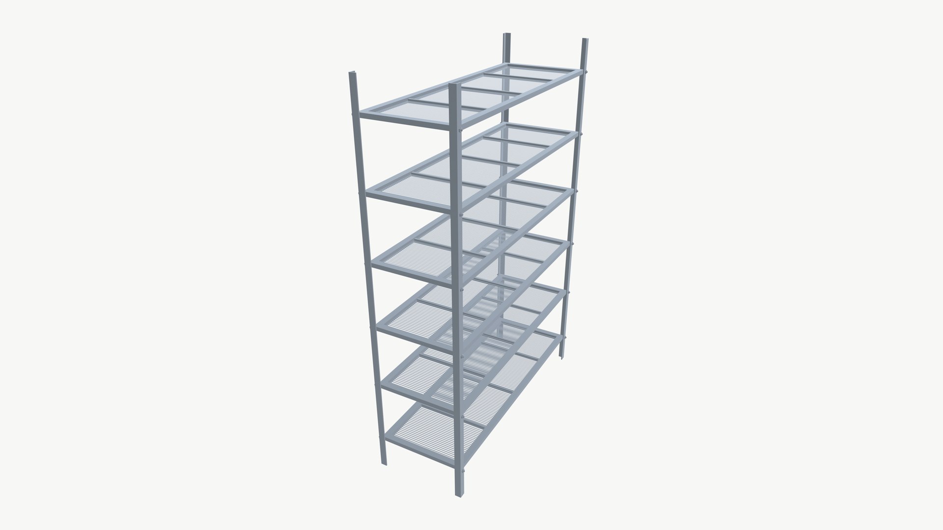 Metal Shelf 3D Model - TurboSquid 2387248