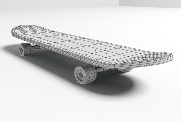 3d model skateboard