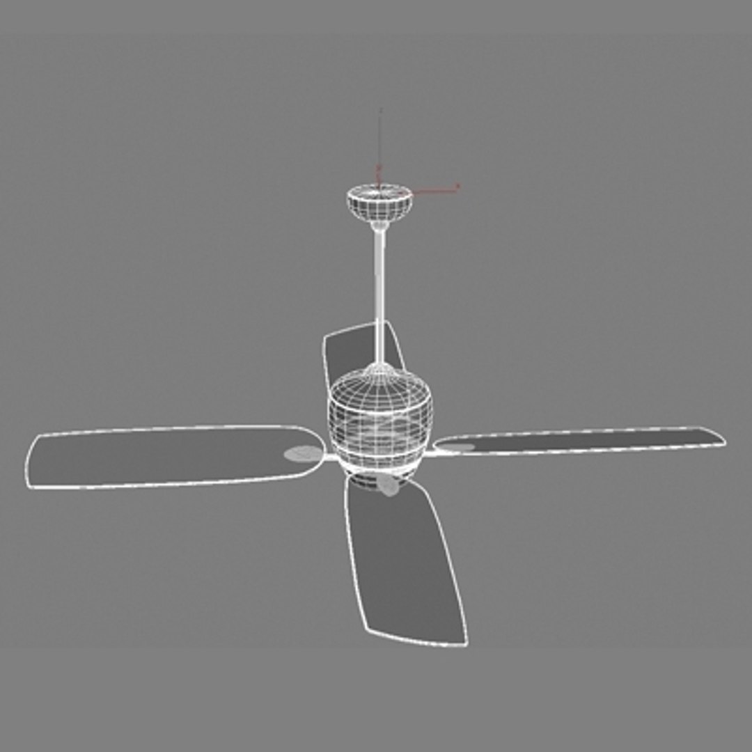 3d ceiling fan light model