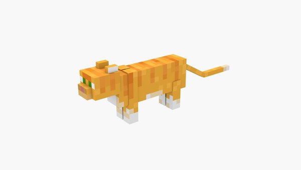Minecraft Cats 4 models pack3Dモデル - TurboSquid 2019607