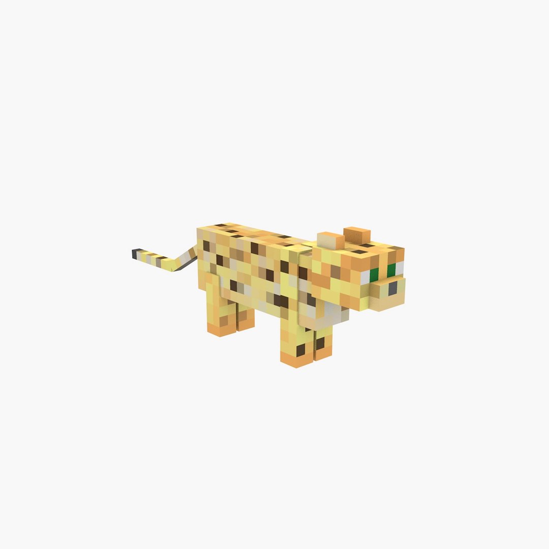 3D модель Minecraft Cats 4 models pack - TurboSquid 2019607