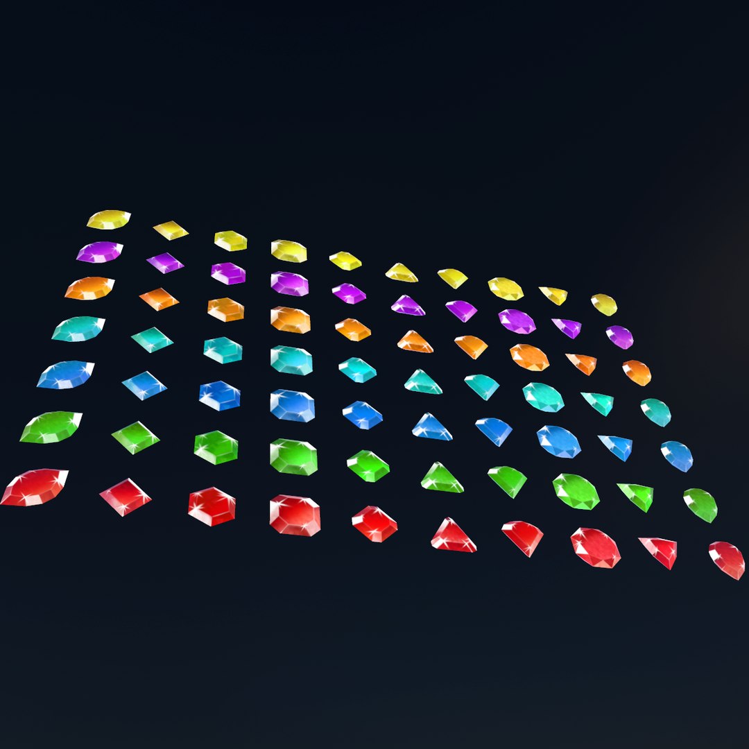 Gem match 3D model - TurboSquid 1171204