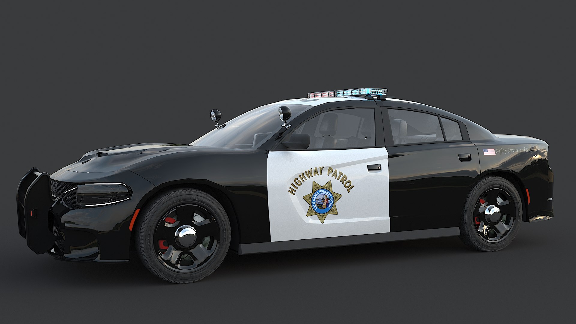 Dodge Charger California highway patrol 3D model - TurboSquid 1726123