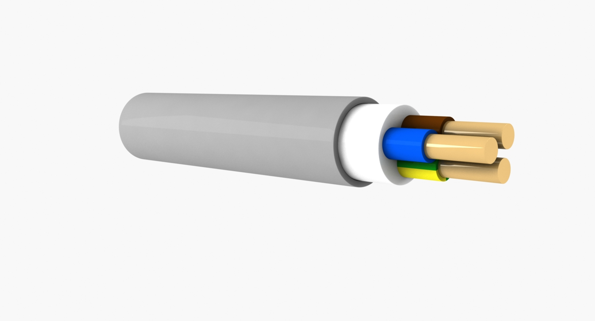 3d Model Electric Cable