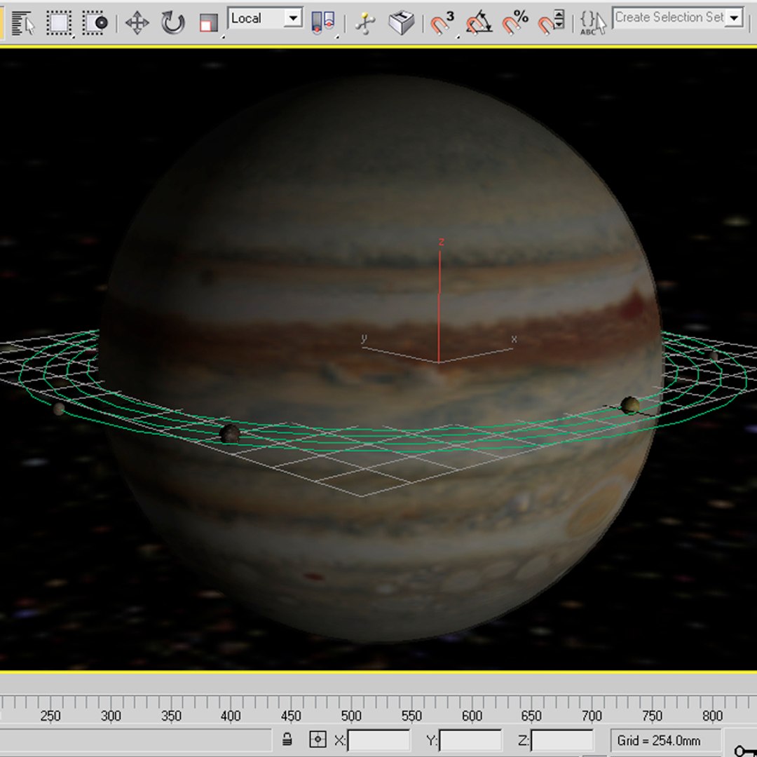 3D Realistic Jupiter With Four Moons - TurboSquid 2075839