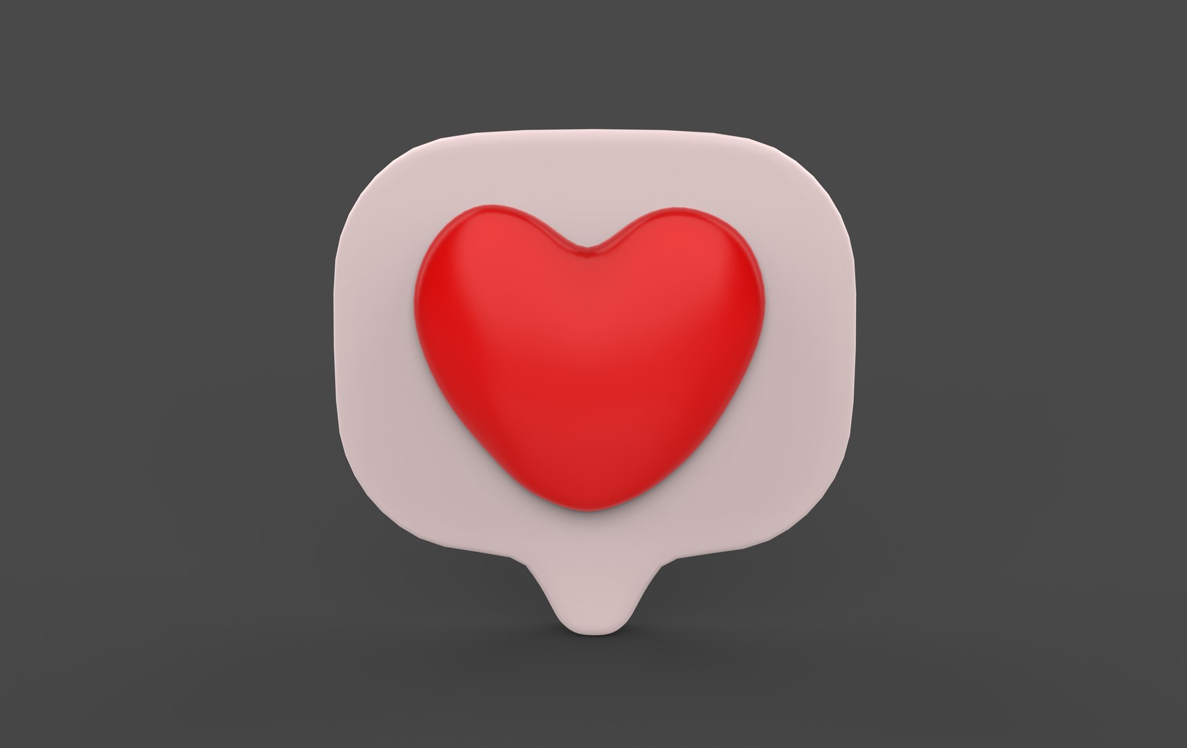 3D Heart Shape Love Icon 3D Model - TurboSquid 2340953