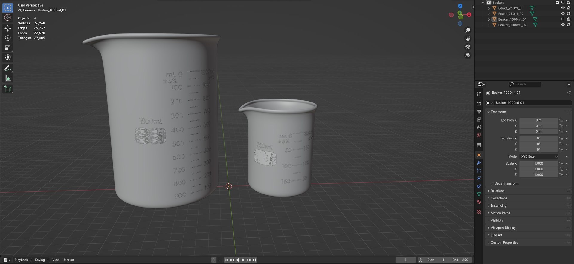 3D Beaker Model - TurboSquid 2300401