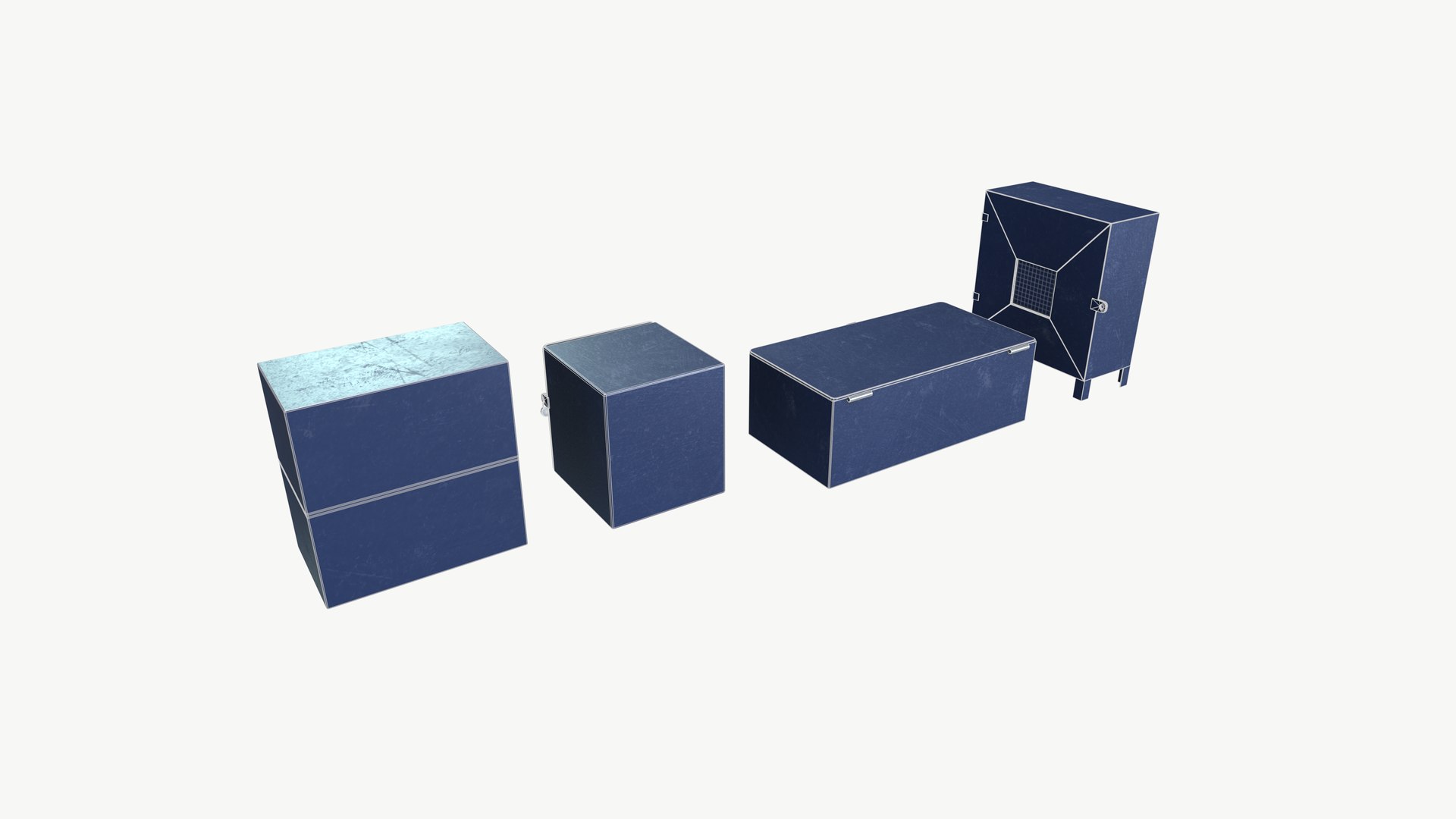 3D Storage Boxes - TurboSquid 2265227
