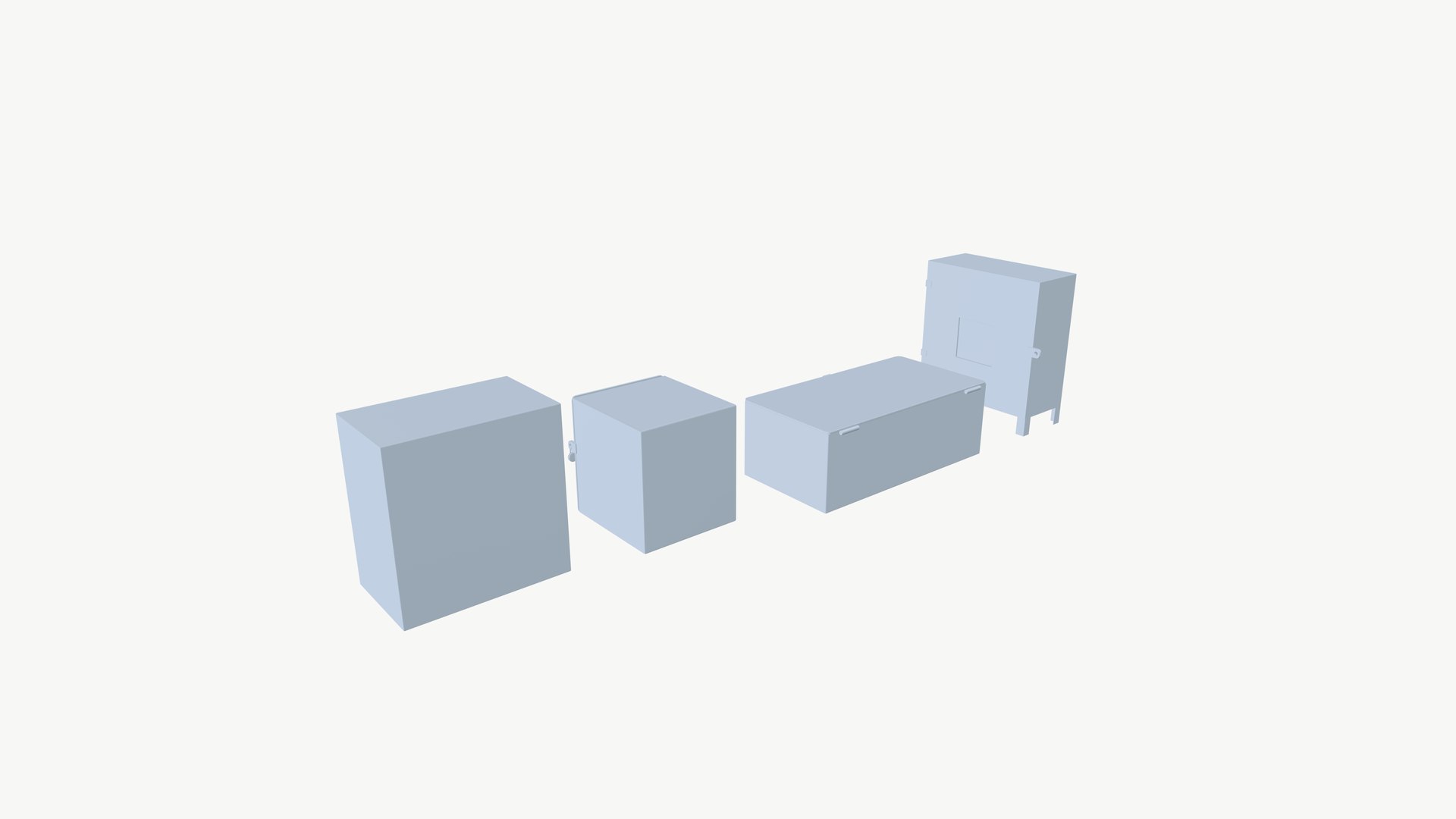 3D Storage Boxes - TurboSquid 2265227