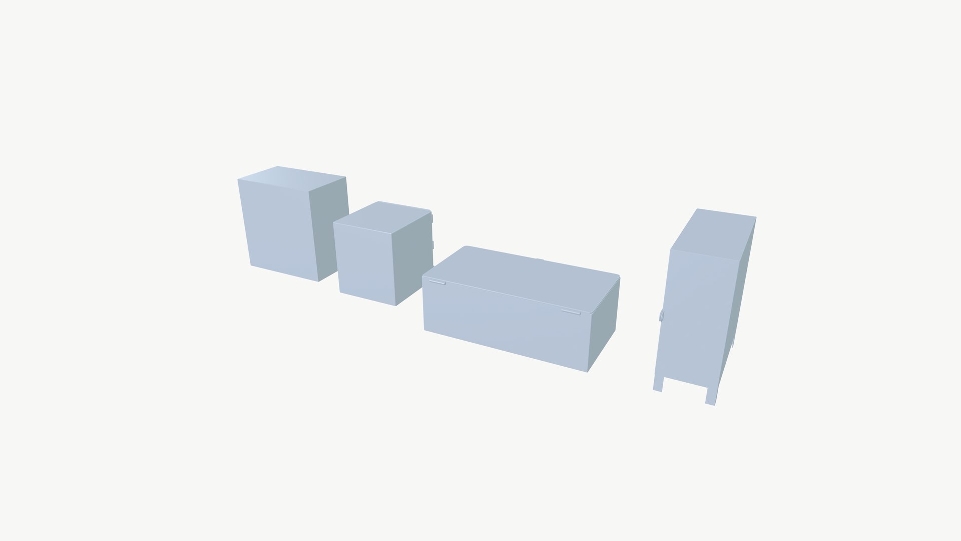 3D Storage Boxes - TurboSquid 2265227