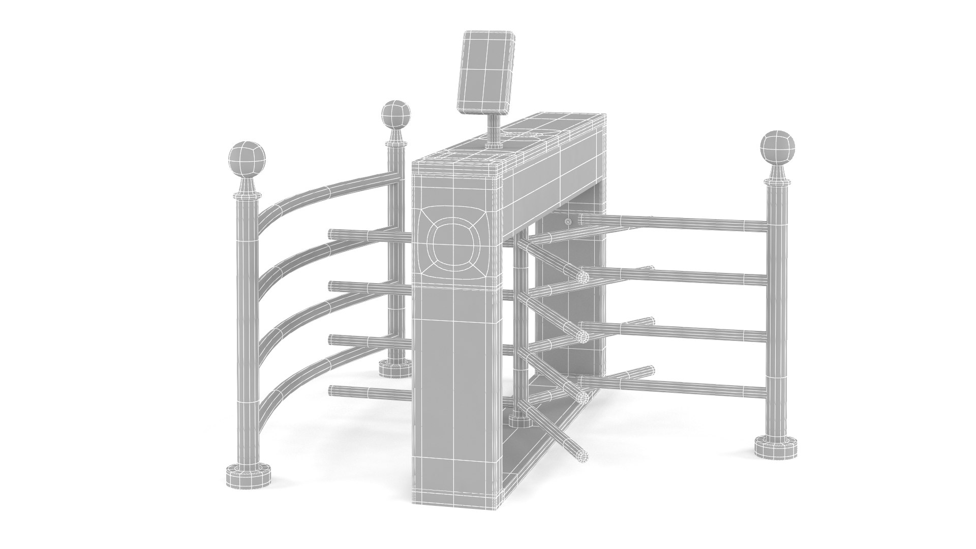3D Model Turnstile Gate - TurboSquid 2278417