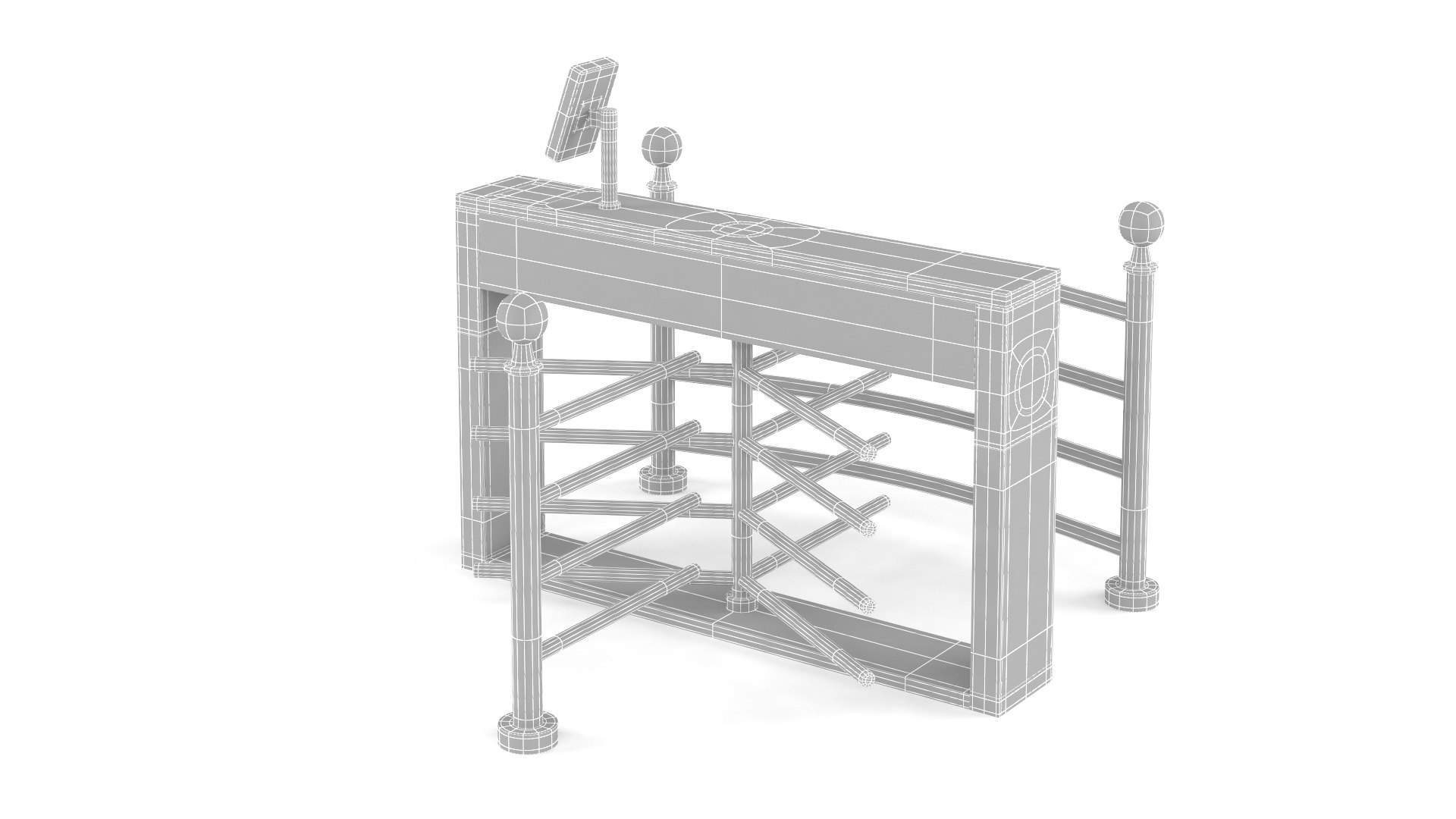 3D Model Turnstile Gate - TurboSquid 2278417